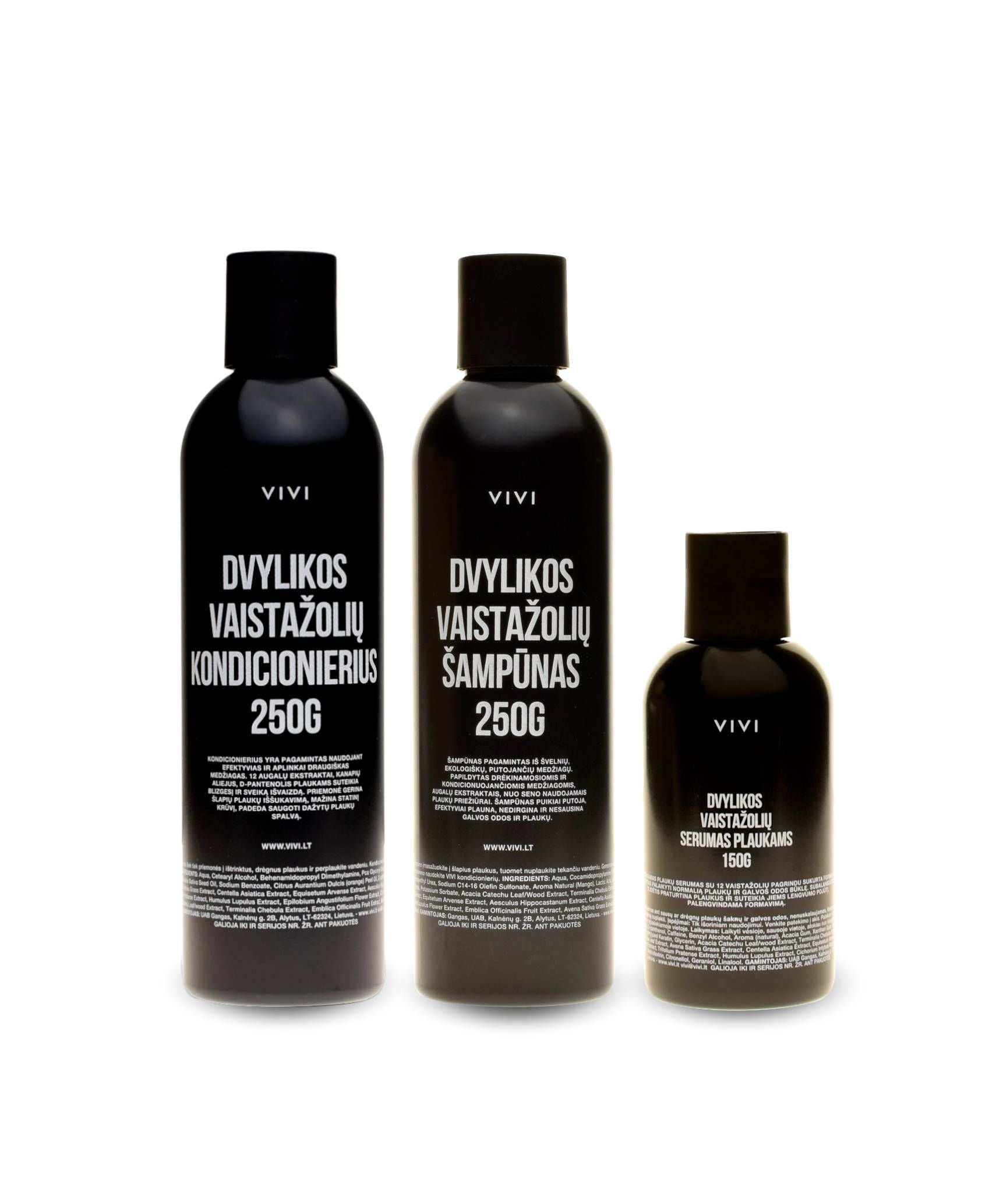 12 vaistažolių plaukų priežiūros rinkinys – VIVI